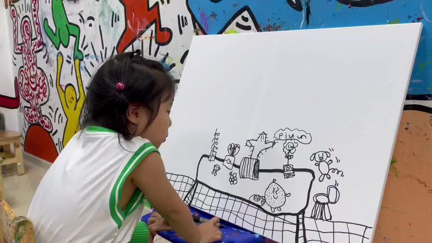 画画其实很自由的,不信你看#一起学画画 #课堂实录