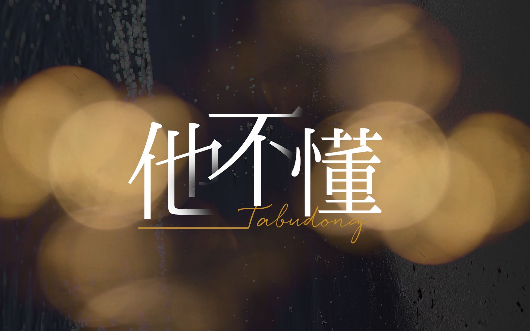 【动态歌词排版分享】他不懂(他/她两版) || 黑底mp4/透明底mov