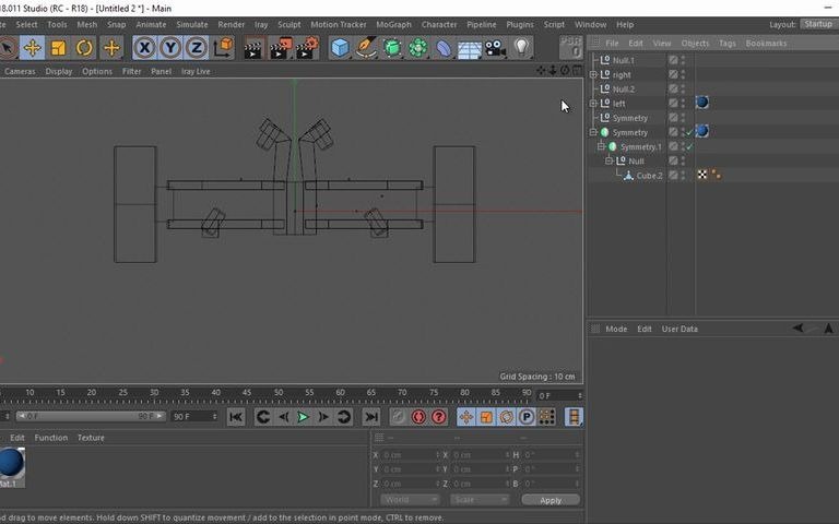 C4D教程 CINEMA 4D 汽车绑定及减震系统动力学连接器(原作者:3D ...