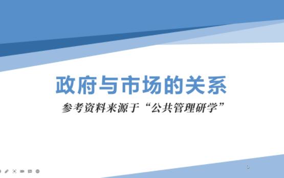 政府与市场的关系