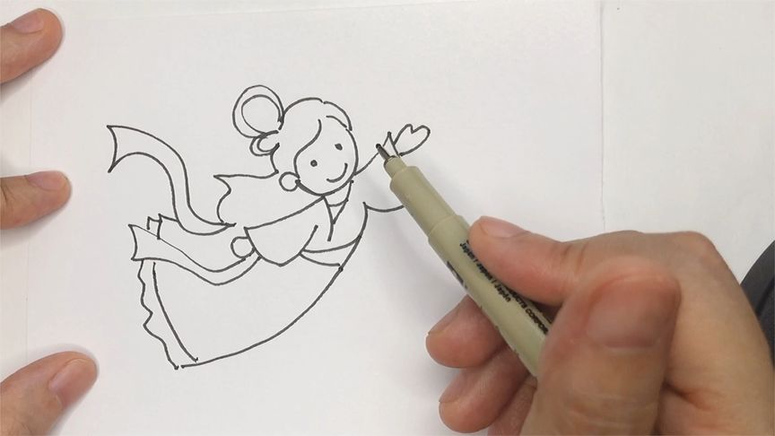 简笔画嫦娥,两分钟动画版