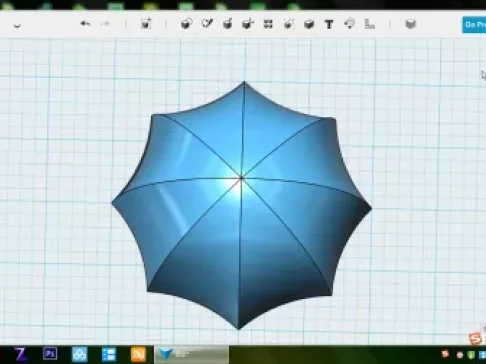Autodesk123D视频教程第十二课：雨伞