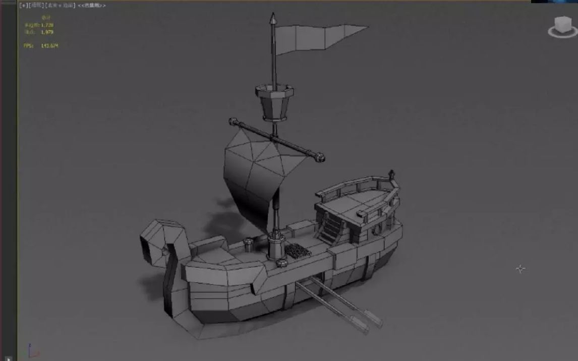 3D零基础小船制作-帆船新手布线教程详解
