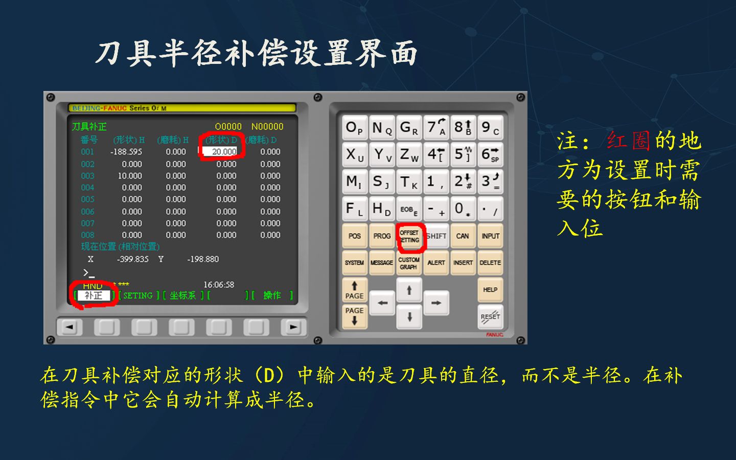 第十节刀具半径补偿指令G41和G42的介绍