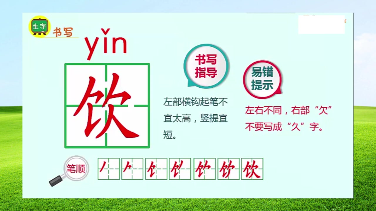 硬笔书法基础入门教程,硬笔书法小学,袅硬笔书法