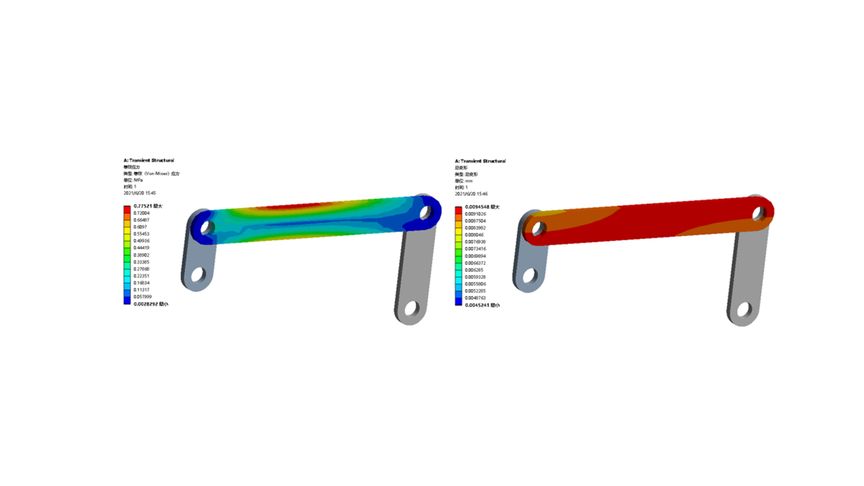 Workbench下曲柄摇杆机构刚柔耦合分析
