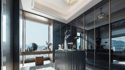 龙发装饰300平米大平层装修设计实景样板间半包施工60万设计费500...