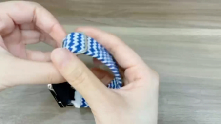 尼龙编织表带调节大小