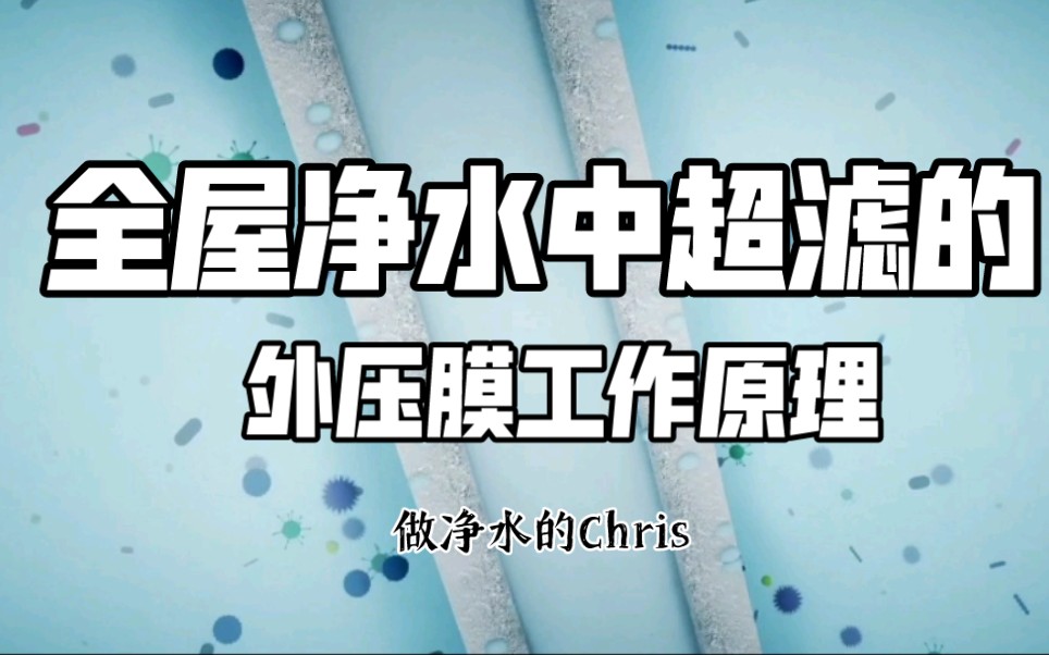 【做净水的Chris】全屋净水中可以除菌的前置过滤器