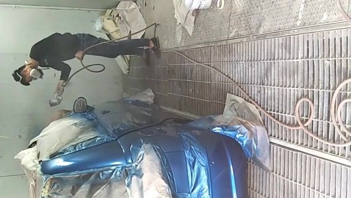 40度烤漆房内全车喷漆半小时,向工作在室外的劳动者们致敬