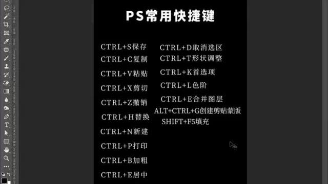 ps常用快捷键大全#ps教程 #ps小技巧 #ps技能