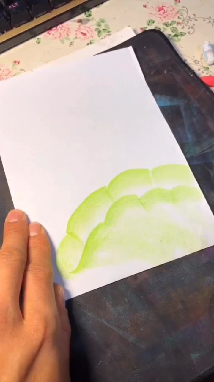 教小朋友画荷花,简单好看15秒学会一个新技能