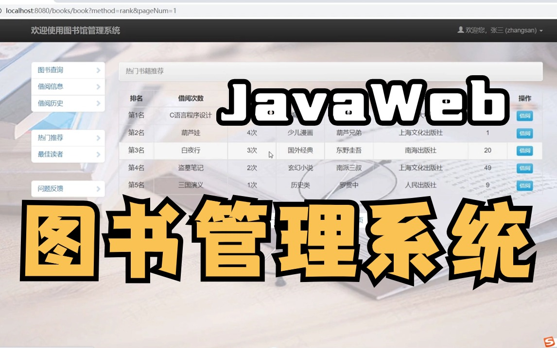 javaweb】图书管理系统详细教程(附源码资料)可完美运行,增、删、改...