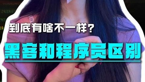 他和程序员到底有什么区别?#编程 #程序员 #计算机 #黑客技术