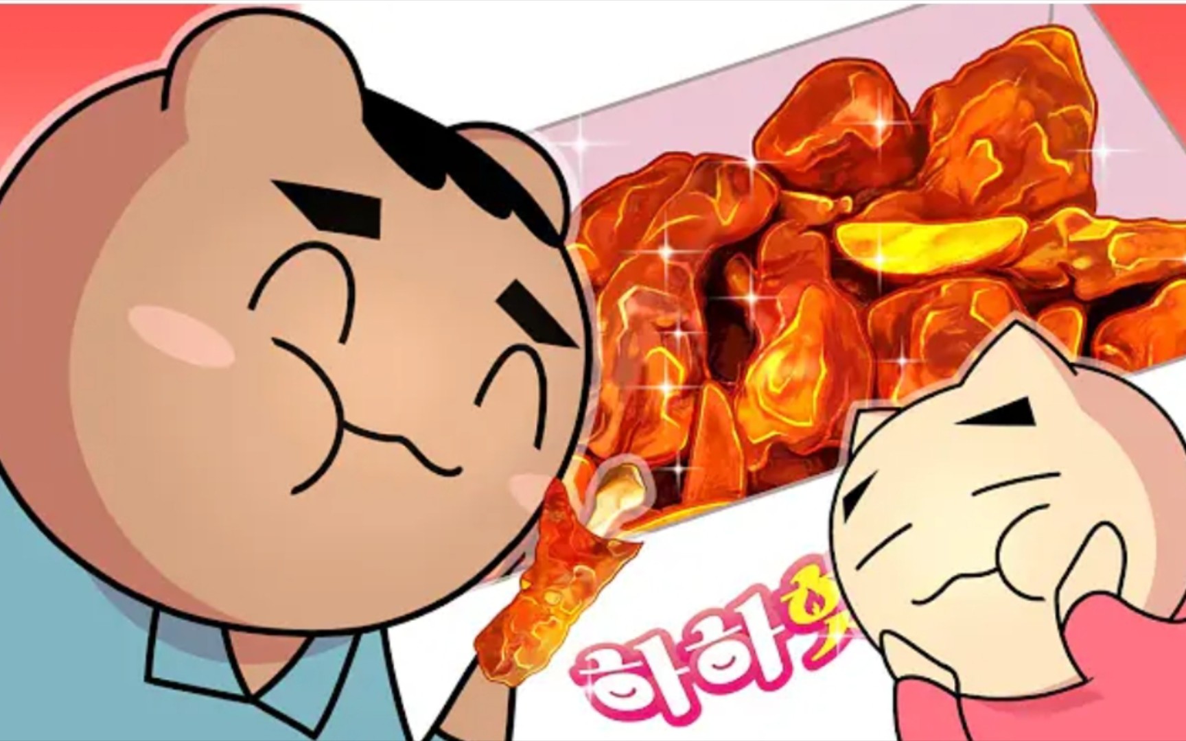 美食动画吃播来啦!超级美味的炸鸡腿,入口满满的肉汁太满足啦!