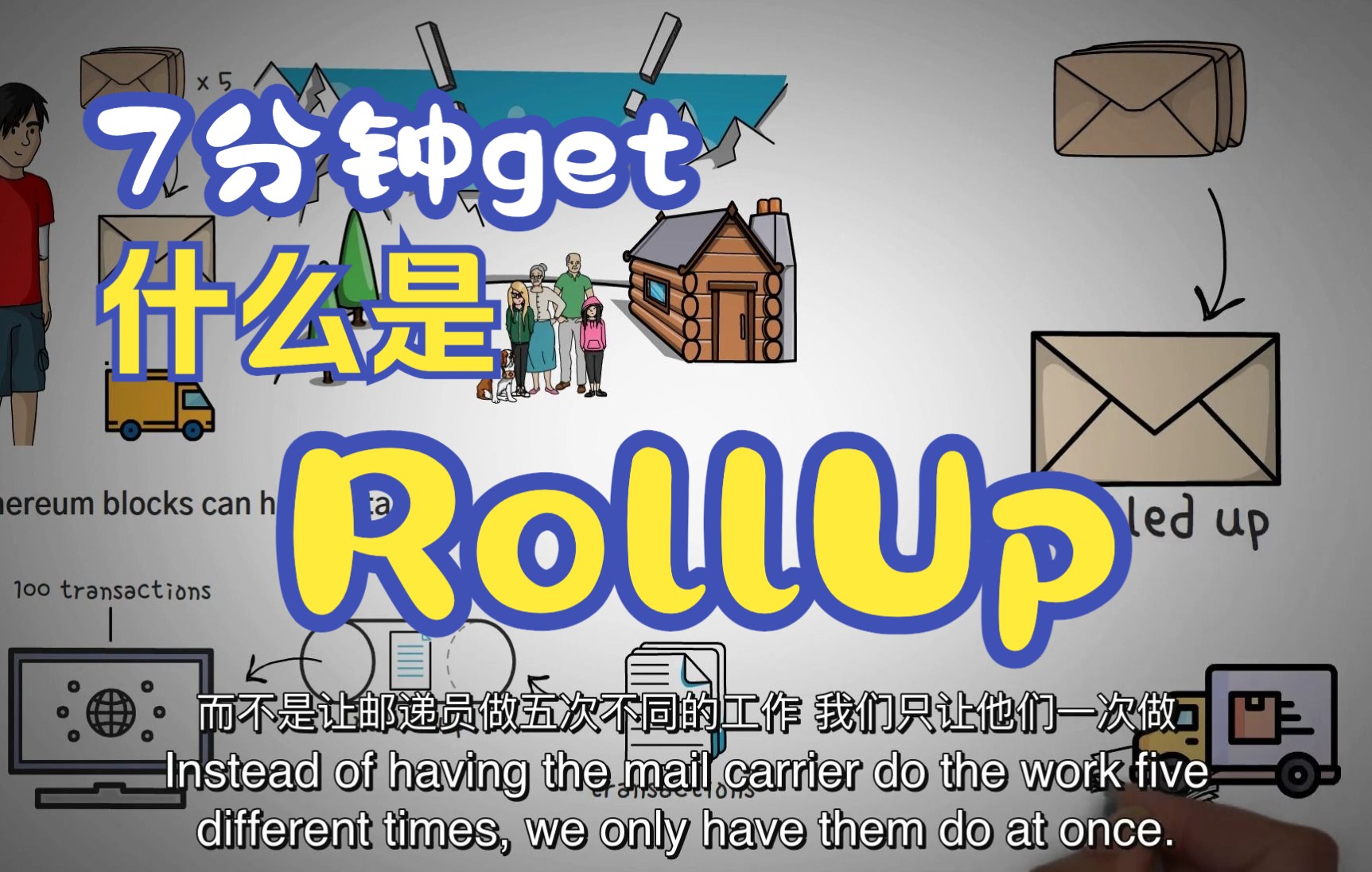【科普篇】什么是Rollup,ZKSnarks 和 Optimistics Rollups解释动画演示...