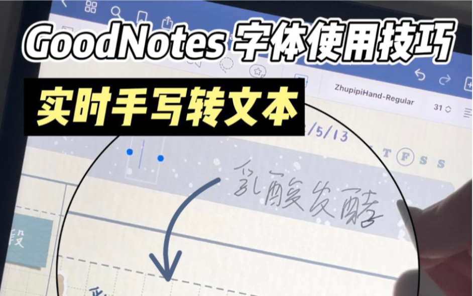 Goodnotes字体使用技巧|字丑星人必备|实时手写转文本|dadagolab ...