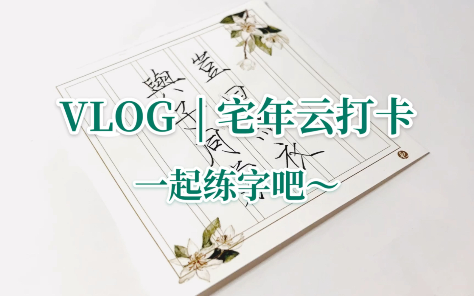 【瘦金体】宅在家里练字打卡—硬笔瘦金体浅教学
