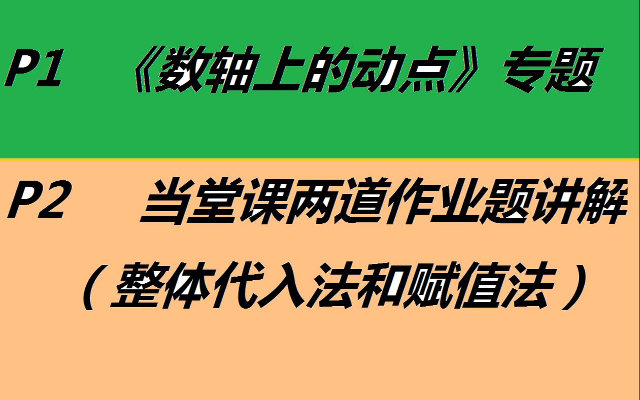 数轴上的动点问题