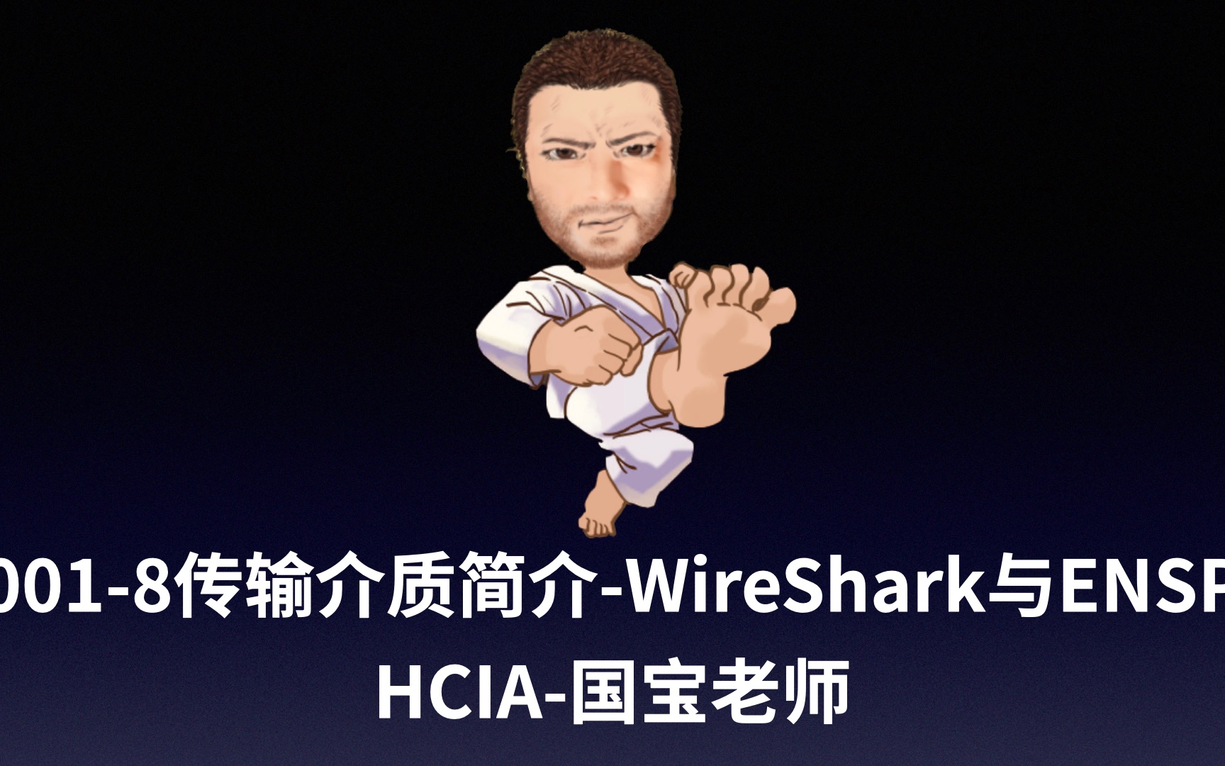 001-8补充传输介质简介-WireShark与华为ENSP使用-HCIA-国宝老师