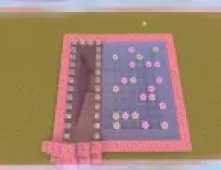 迷你世界:“清新桃花地下室”制作教程!生存也能制作的地下小屋