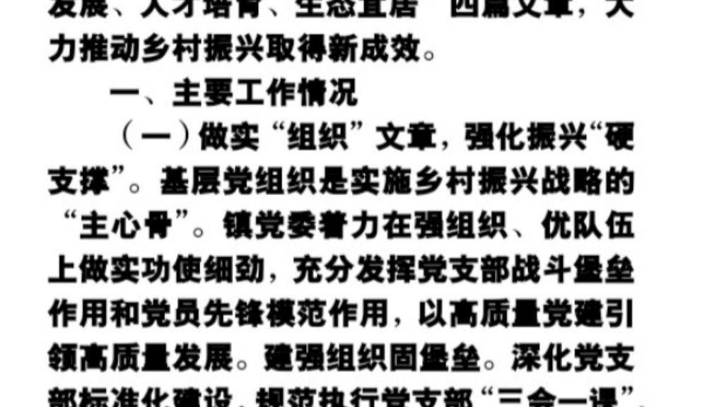 乡镇2024年度推动乡村振兴工作总结