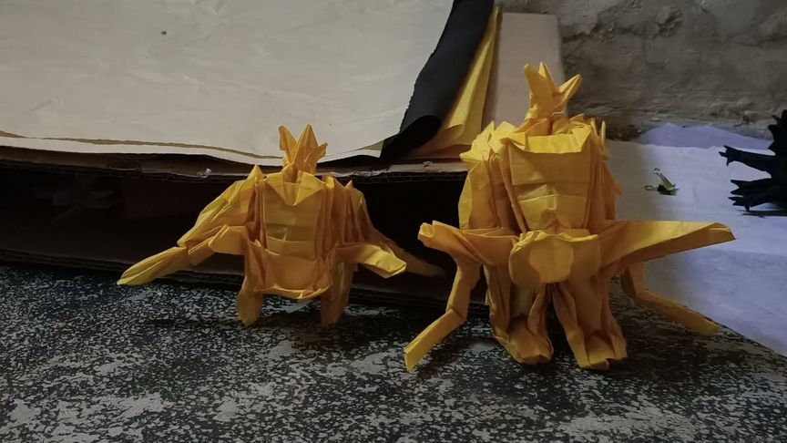 折纸,一张纸就能折一只果宝机甲?