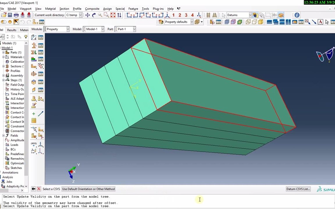 使用#abaqus进行三维复合材料结构建模