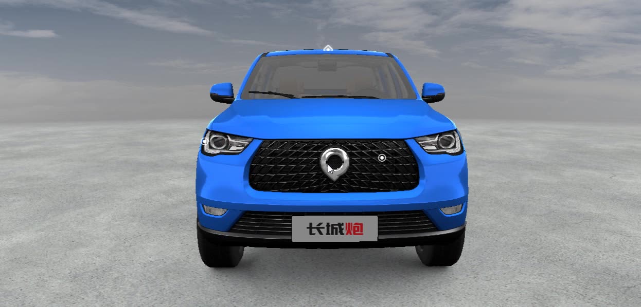 长城炮·商用皮卡720°3D观车体验 如果是游戏就好了