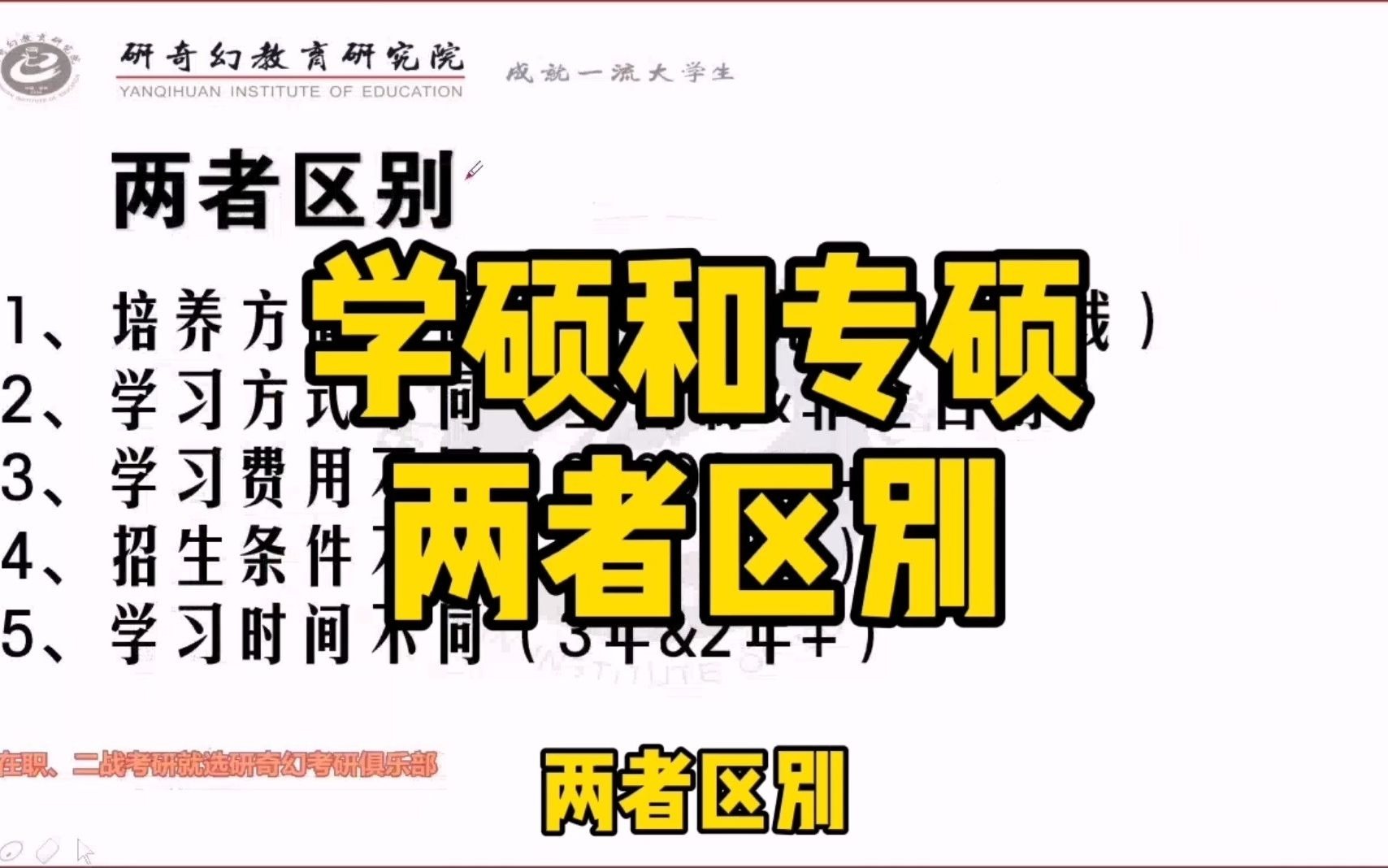 考研学硕和专硕5大核心区别,你想好再报哪一种硕士