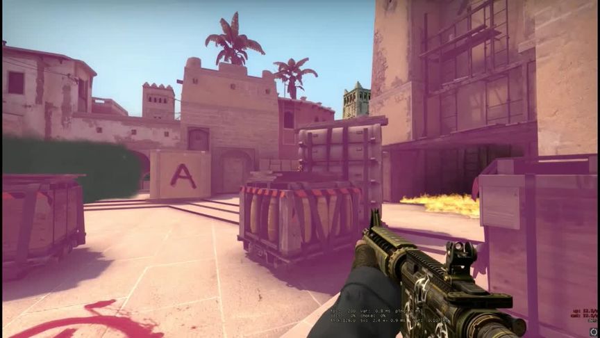 加了个烟雾的效果改了个分辨率#csgo