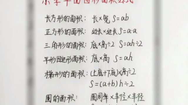 第六单元——圆的的周长及面积相关公式