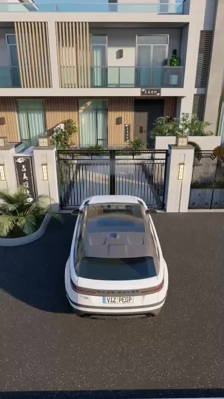 庭院电动扇形大门