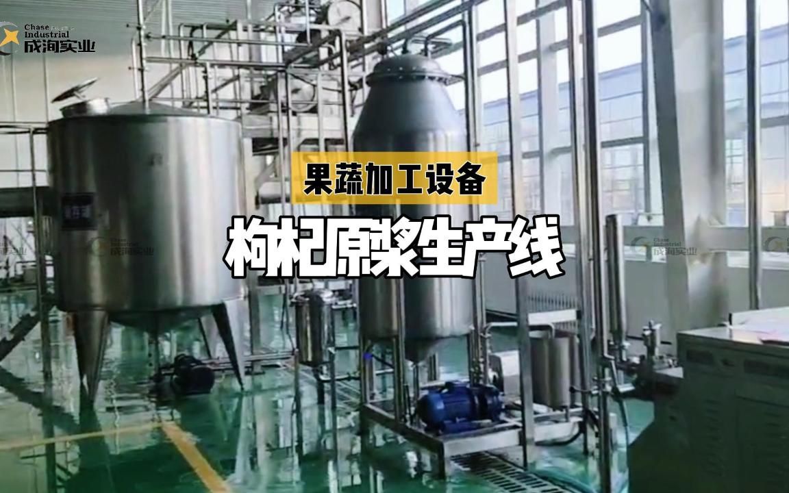 记录枸杞加工生产工艺!从新鲜枸杞到原浆灌装,实拍甘肃企业枸杞加工...