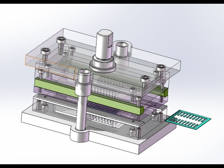 冲压落料复合模具毕业设计,需要定制的可以咨询哦https://www.52des....