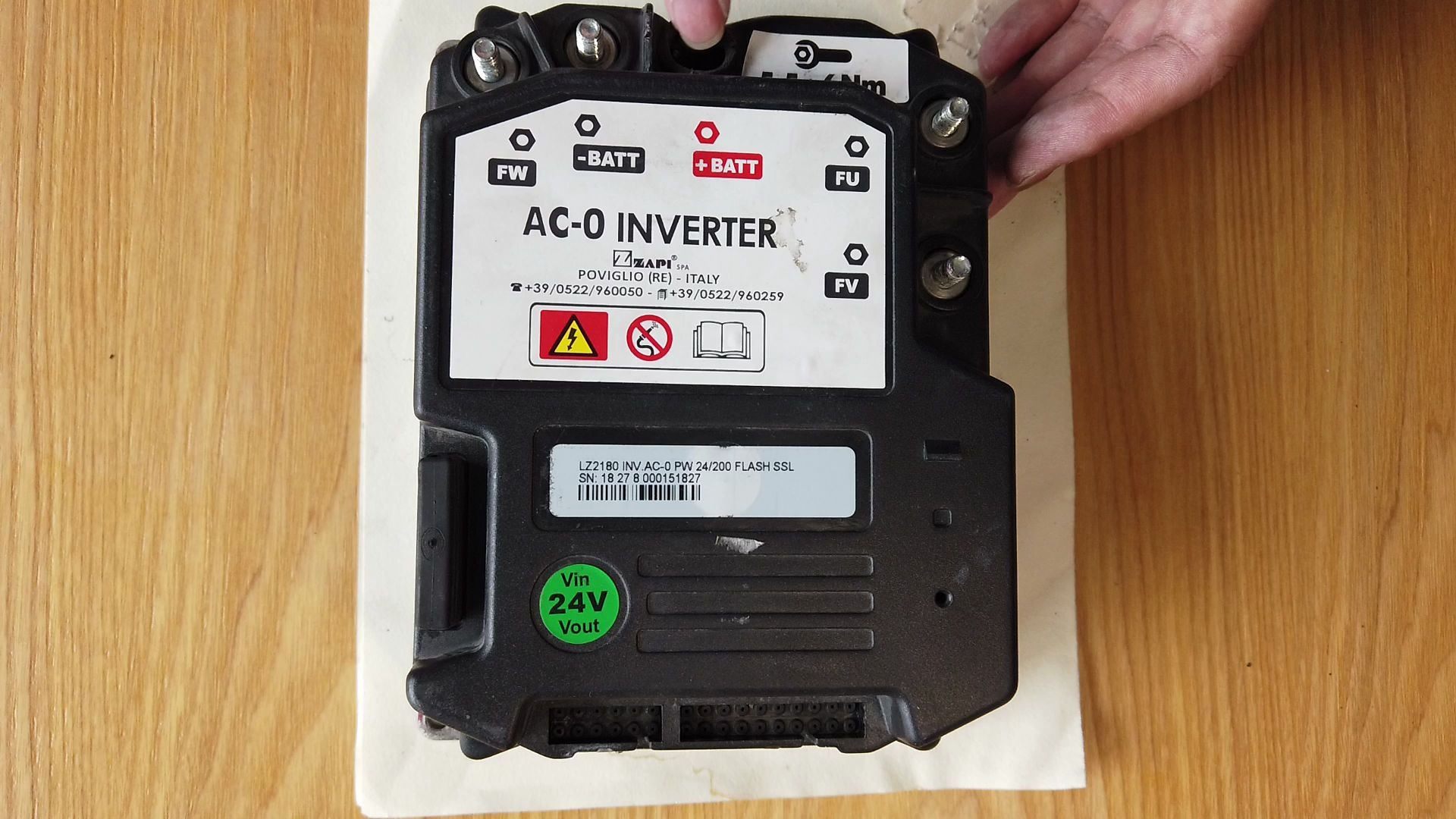 萨牌(ZAPI)AC-0电机控制器实物拆解—电动叉车24V 2kW,纯干货!