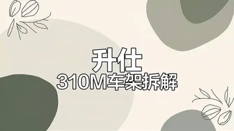 升仕310M车架拆解:细节与结构全解析