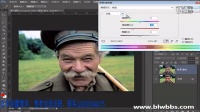 PS调色教程30:高反差保留+叠加混合模式打造沧桑老人