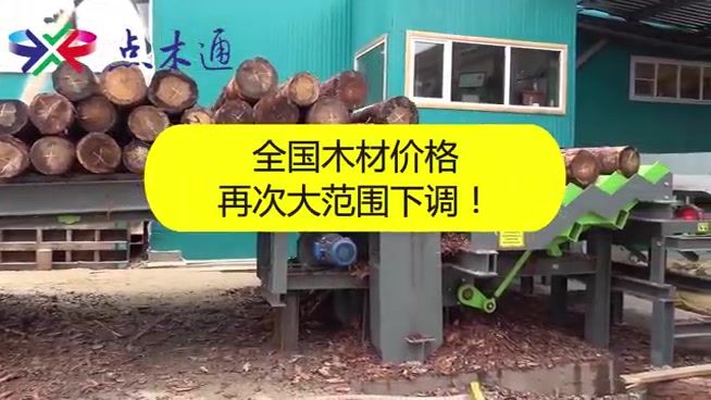 跌!全国木材价格再次大范围下调!#建筑木方 #木方加工厂