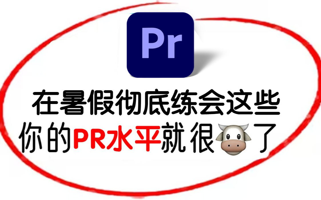 【2023最强PR教程】100个PR练手实战项目,暑假练完你就牛了,练完...