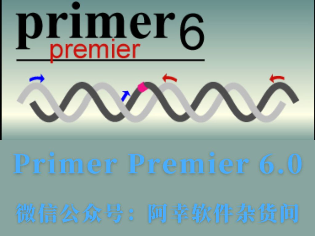Primer Premier 6.0|引物设计软件