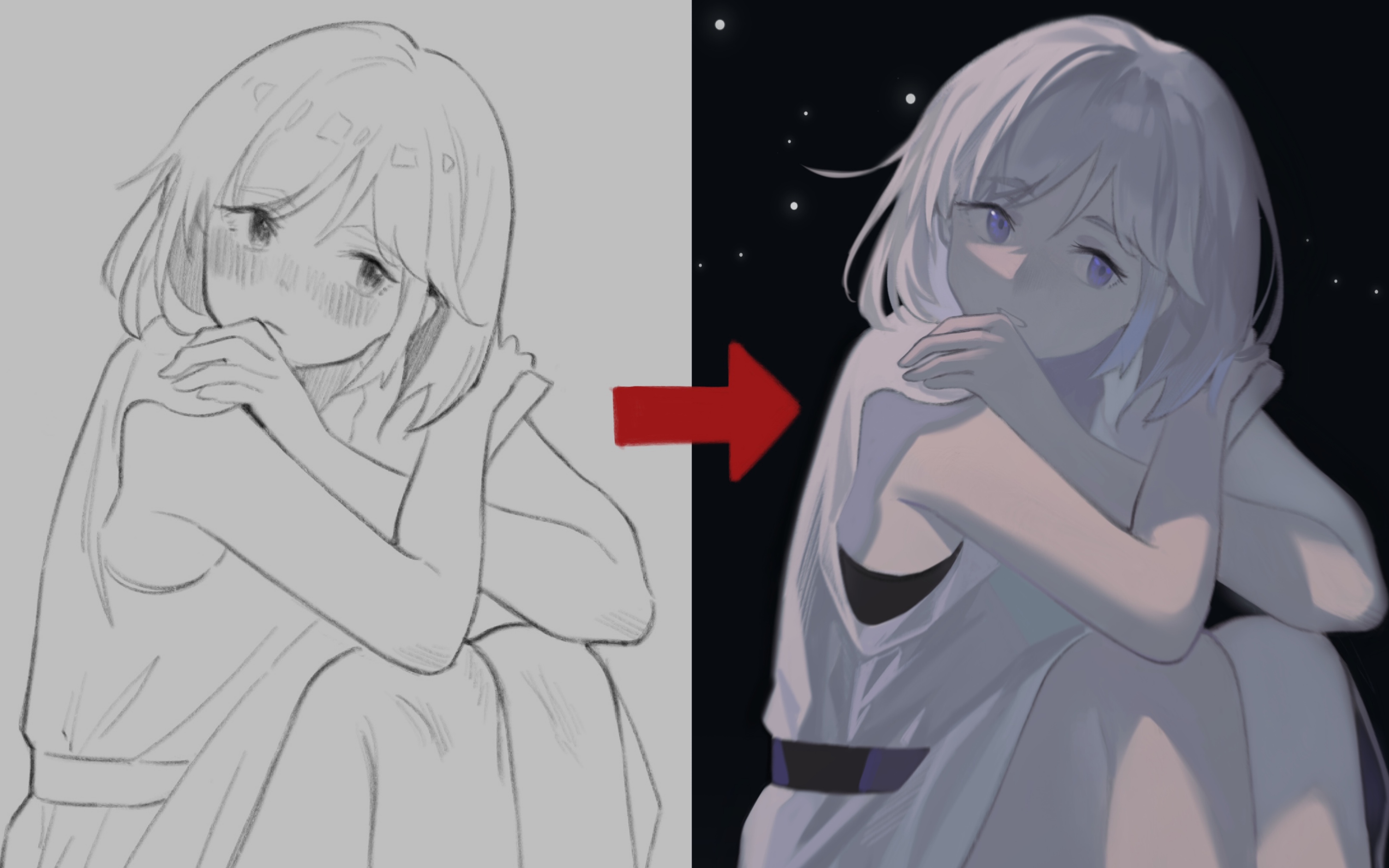 【procreate】我流板绘上色步骤(绘画过程)