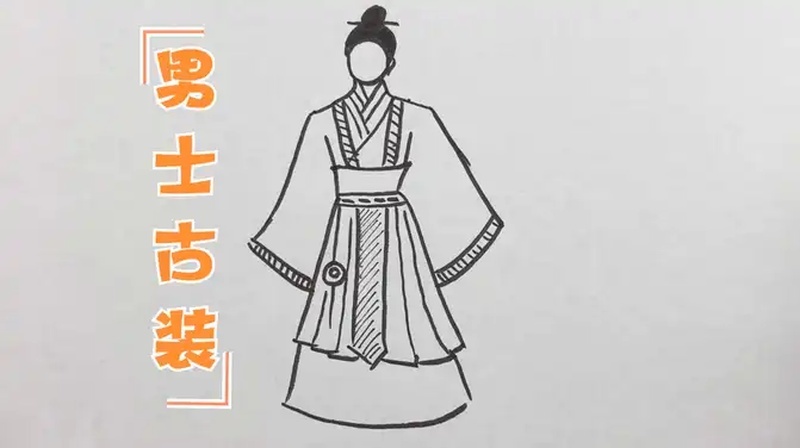 古代衣服怎么画男,男士古装服怎么画,古风男士服装绘画素材