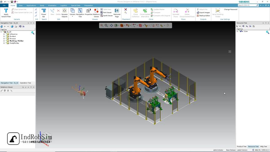 PDPS软件:在Process Simulate软件中打开机器人仿真项目