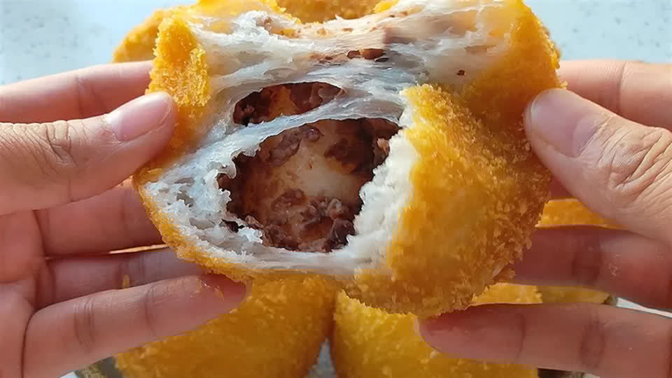糯米炸糕,最详细做法讲解,保证不开裂,出锅不塌陷