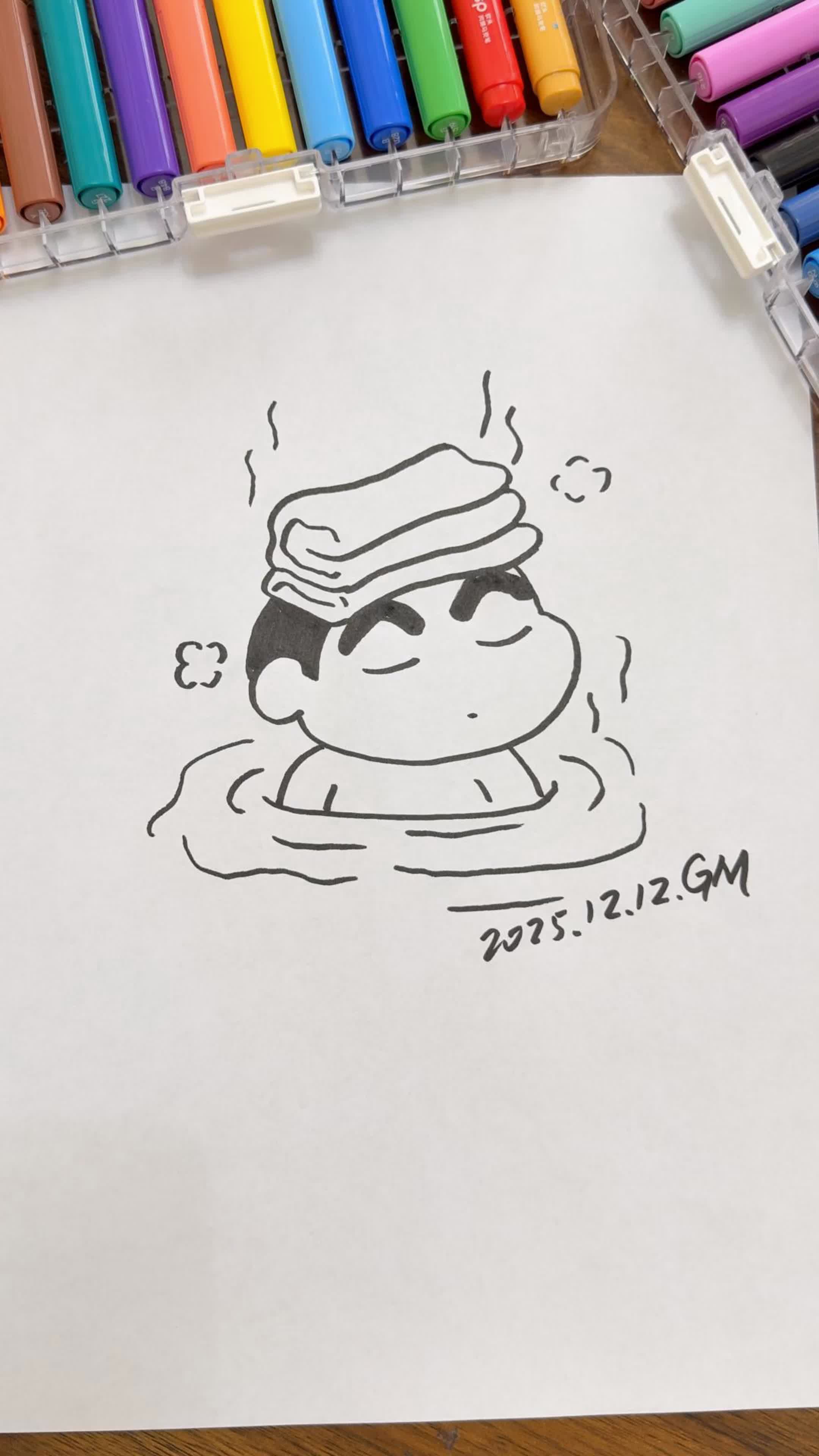 更新蜡笔小新简笔画 #简笔画#画画