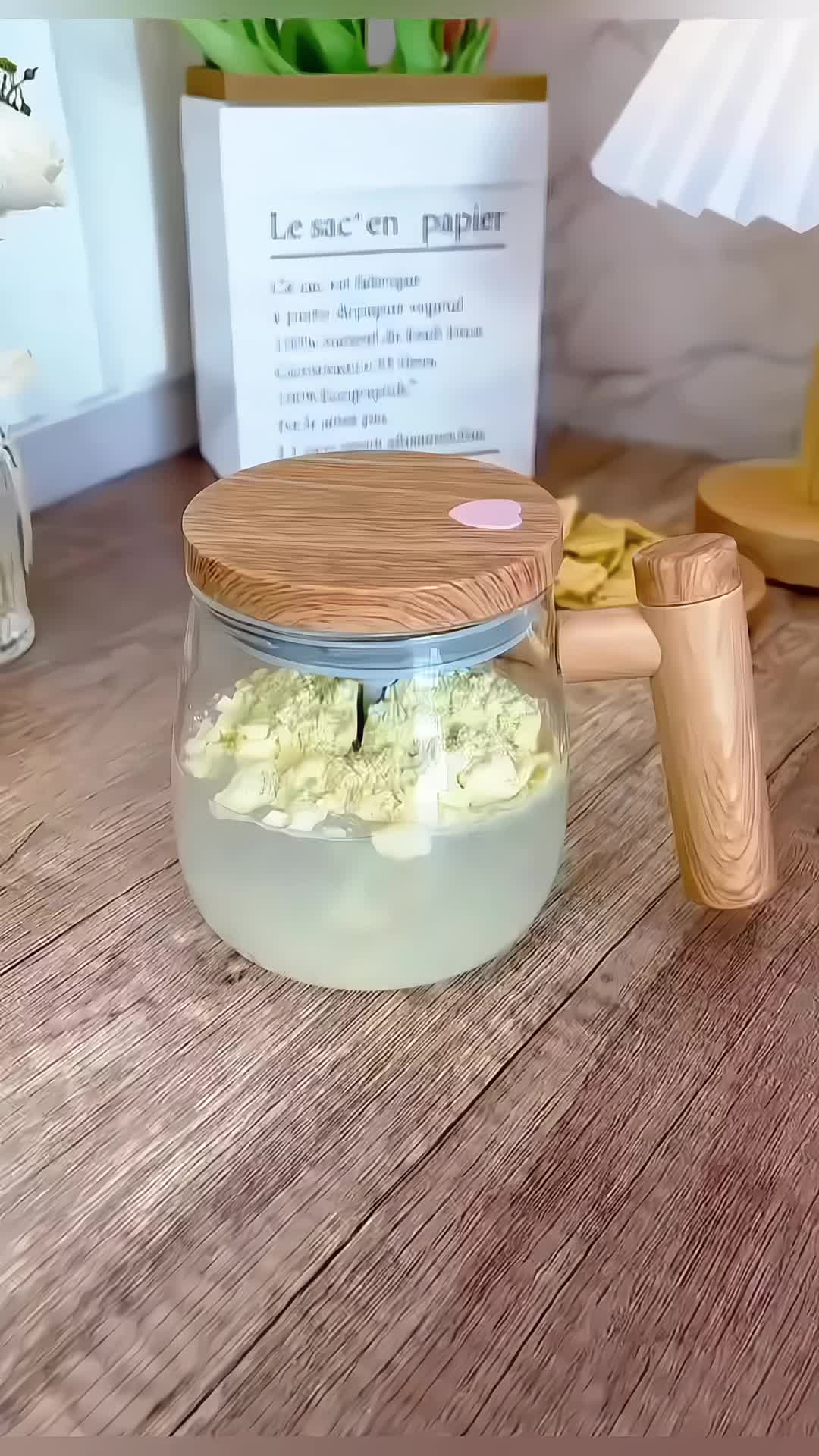 【抢!新疆包邮】新款电动玻璃自动搅拌杯便携式多功能咖啡杯办公室 #...