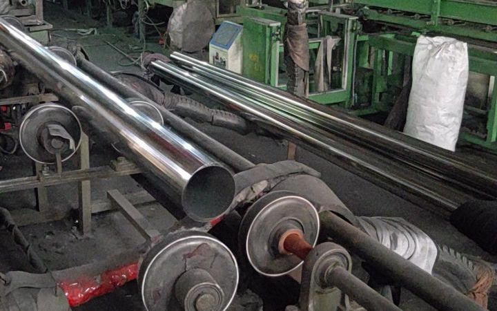 Φ110*1.4mm佛山304不锈钢大厚管是如何生产出来的