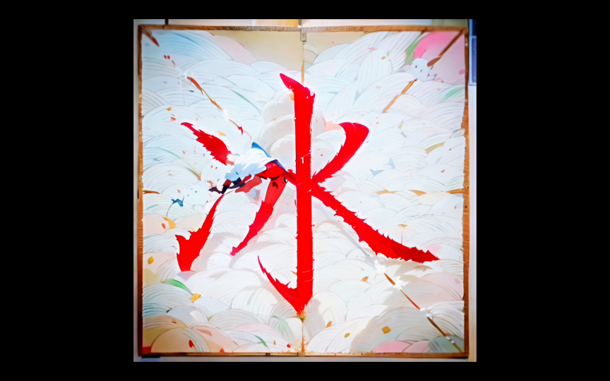 揭秘楷书“冰”字书写:4K超清展示,细腻入微