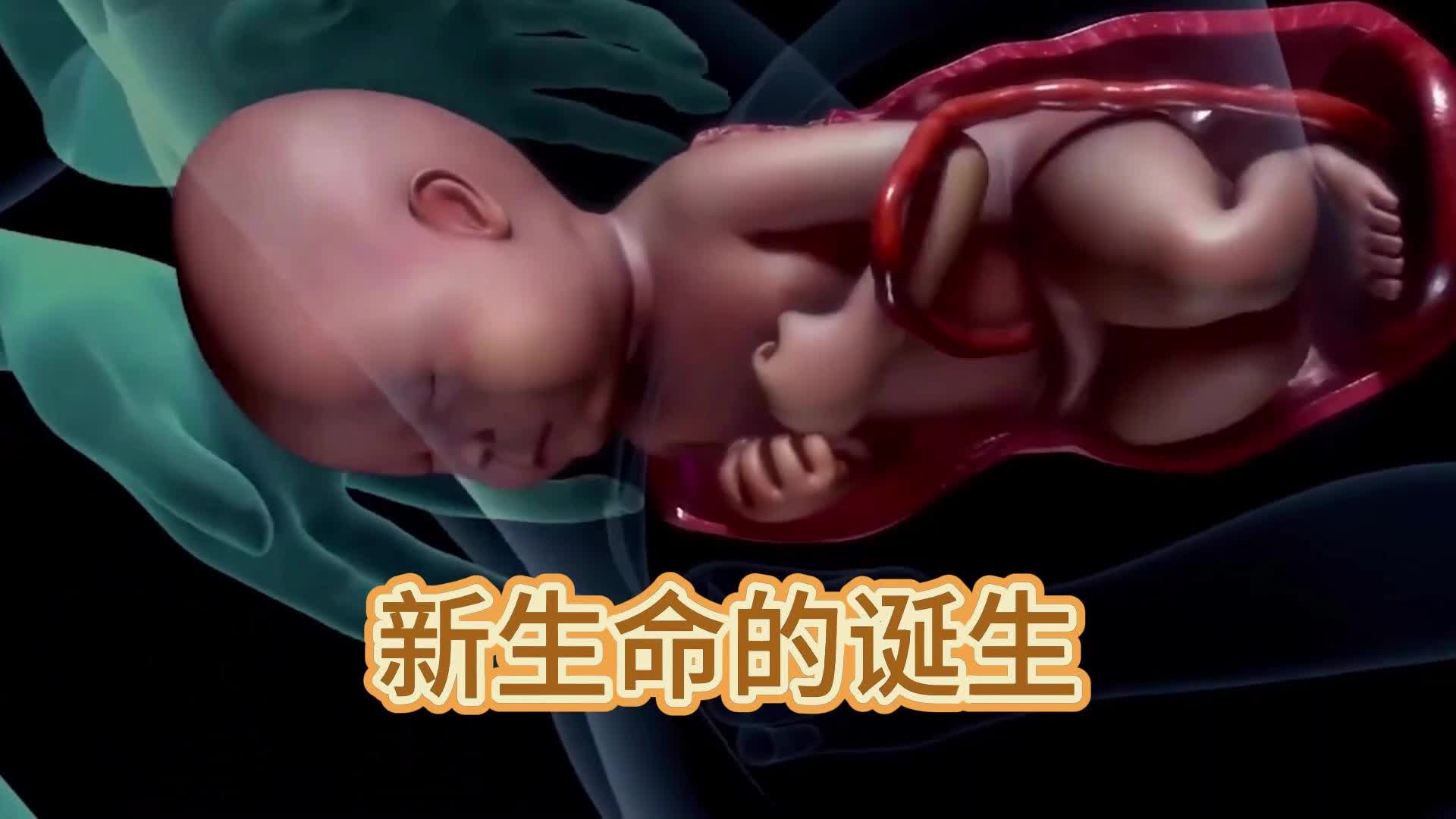 十月怀胎是什么样的?3D动画演示宝宝生长发育全过程!